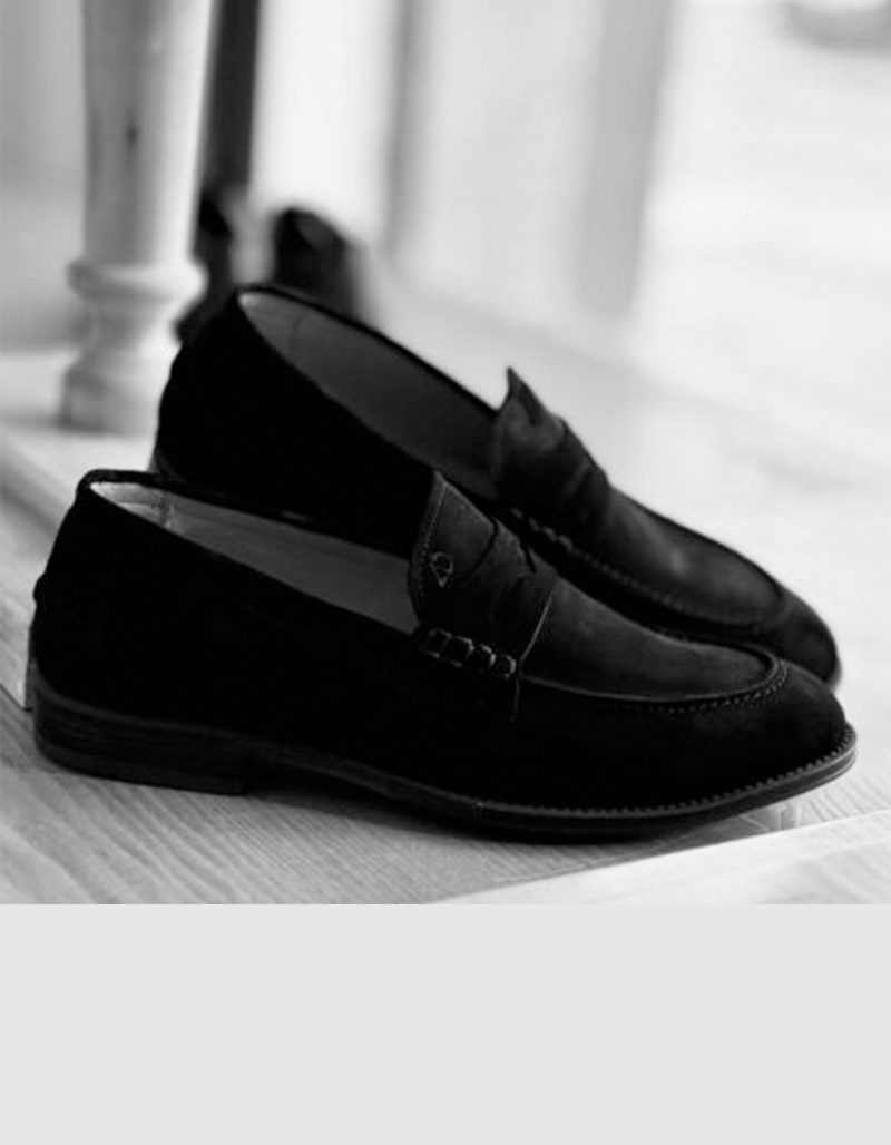 Chaussures en cuir – CH07 DAIM NOIR - AD Makeba Tunisie